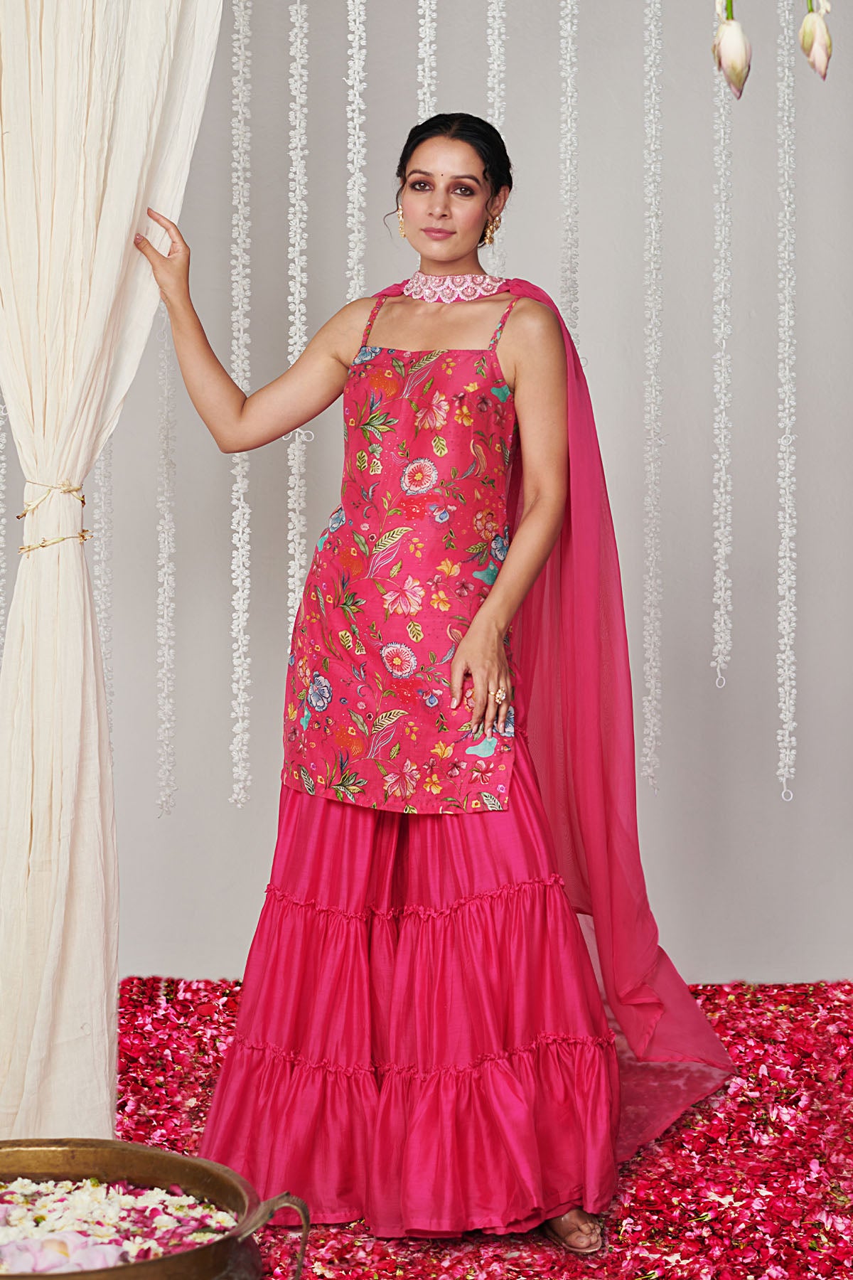 Bagicha hot pink sahara set set of 3 — GAIA by Archie