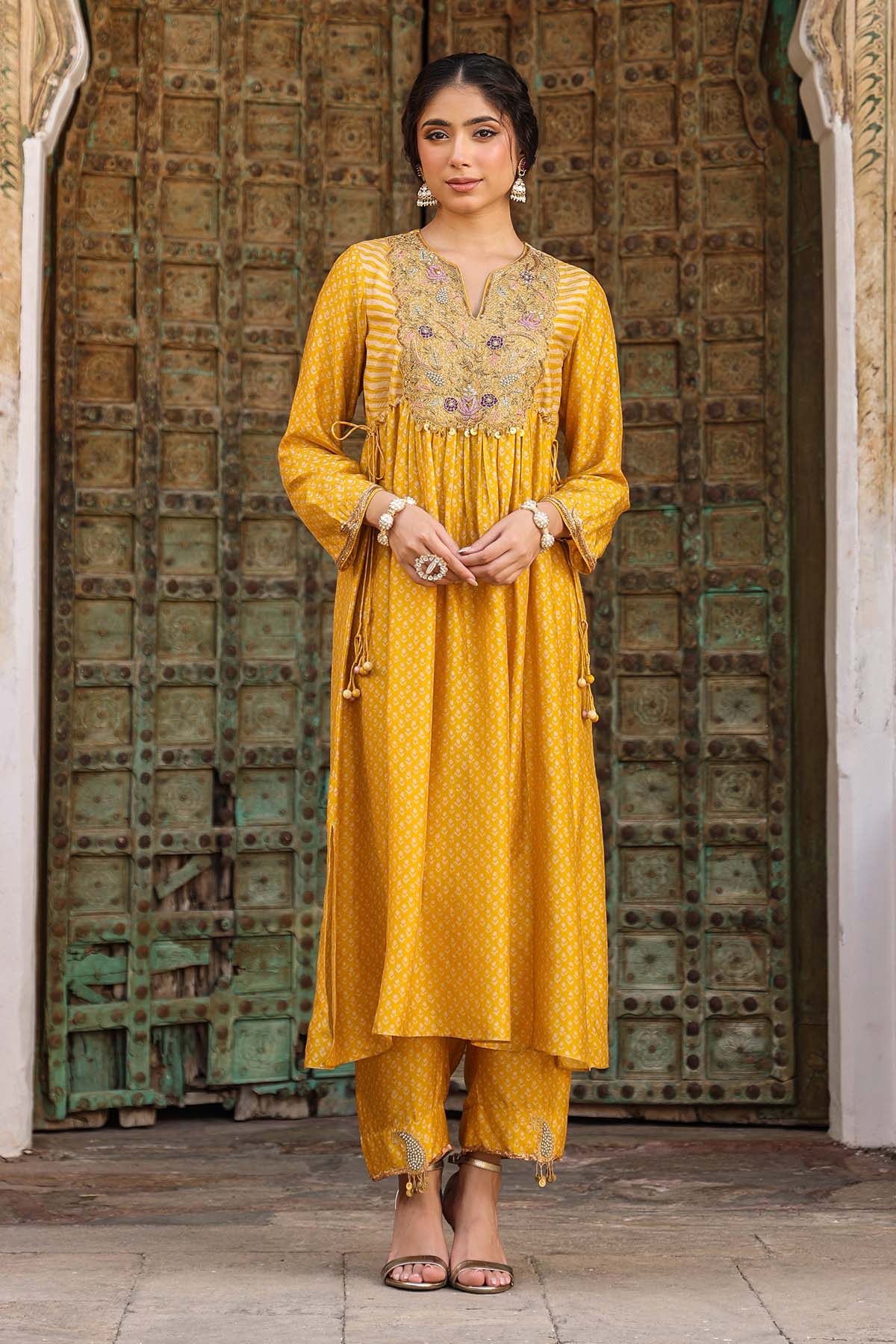 Riwayat Printed Frockstyle Kurta Set — GAIA by Archie